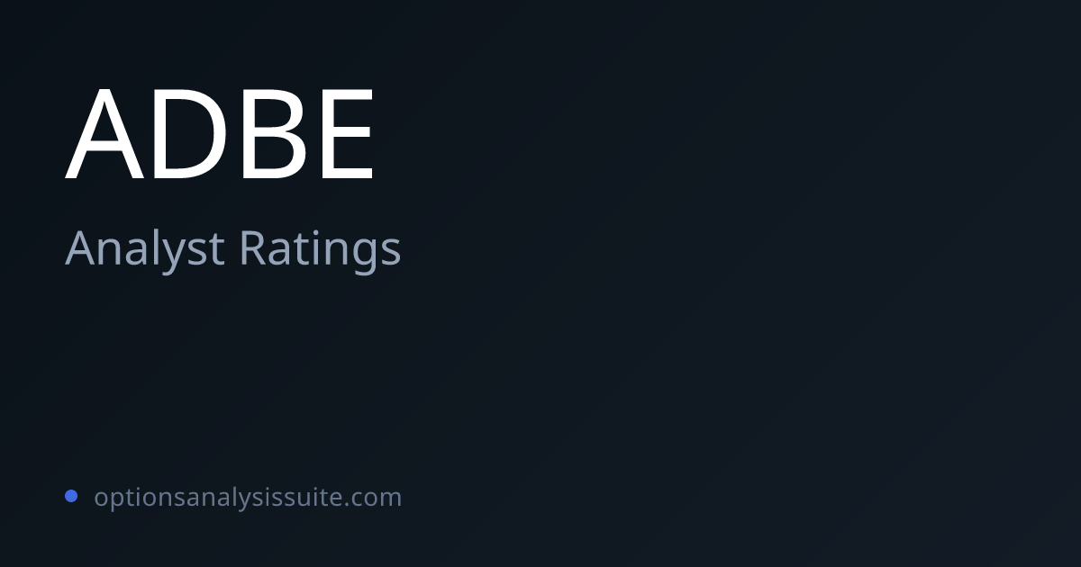 ADBE Stock Analyst Ratings | OAS