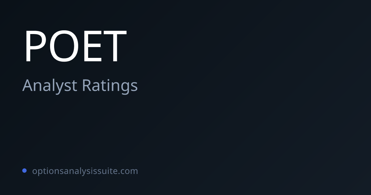 POET Stock Analyst Ratings | OAS