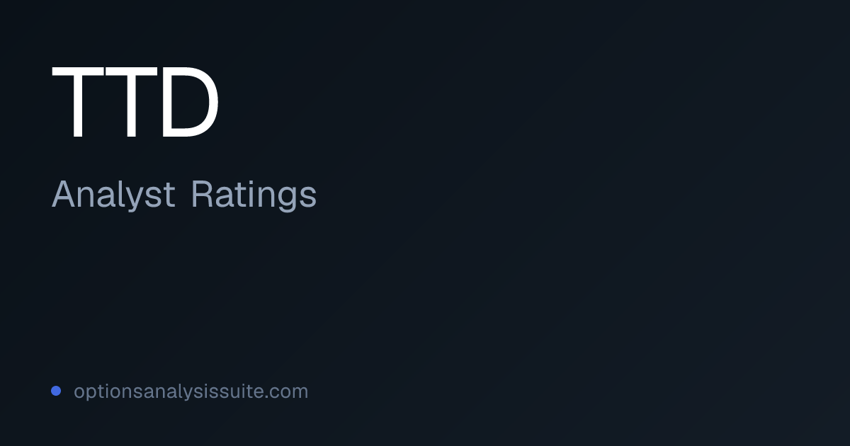 TTD Stock Analyst Ratings | OAS