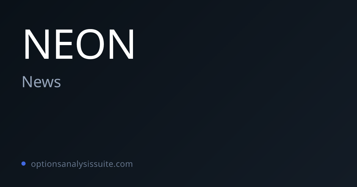 NEON Stock News | OAS