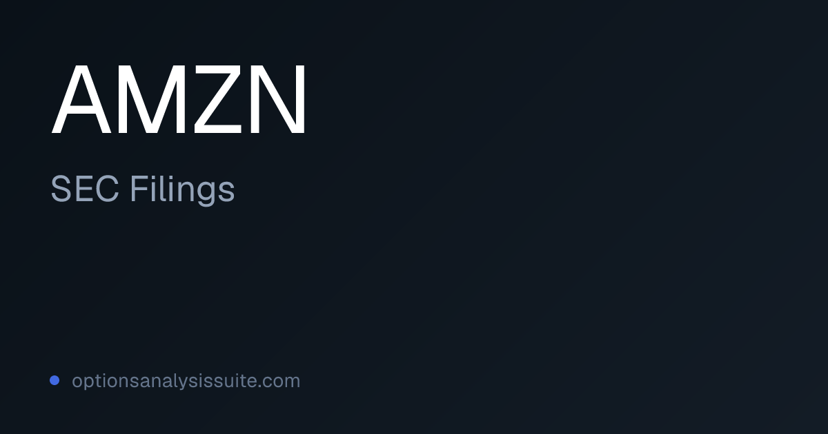 AMZN Stock SEC Filings | OAS