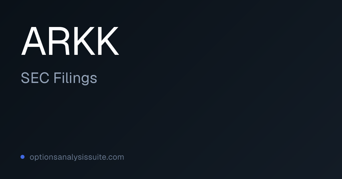ARKK ETF SEC Filings | OAS